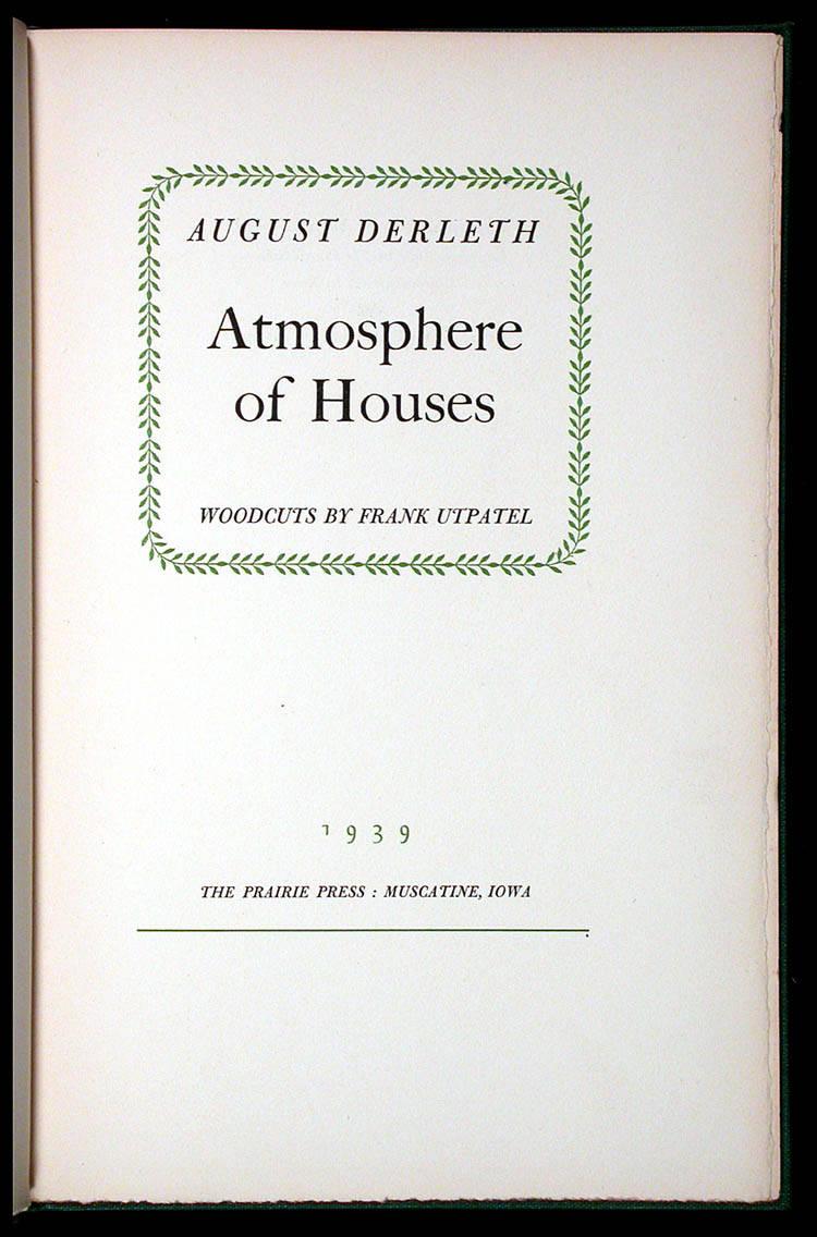 August Derleth: Research and Buy First Editions, Limited Editions ...