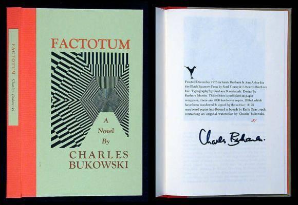 Charles Bukowski: Research and Buy First Editions, Limited Editions ...