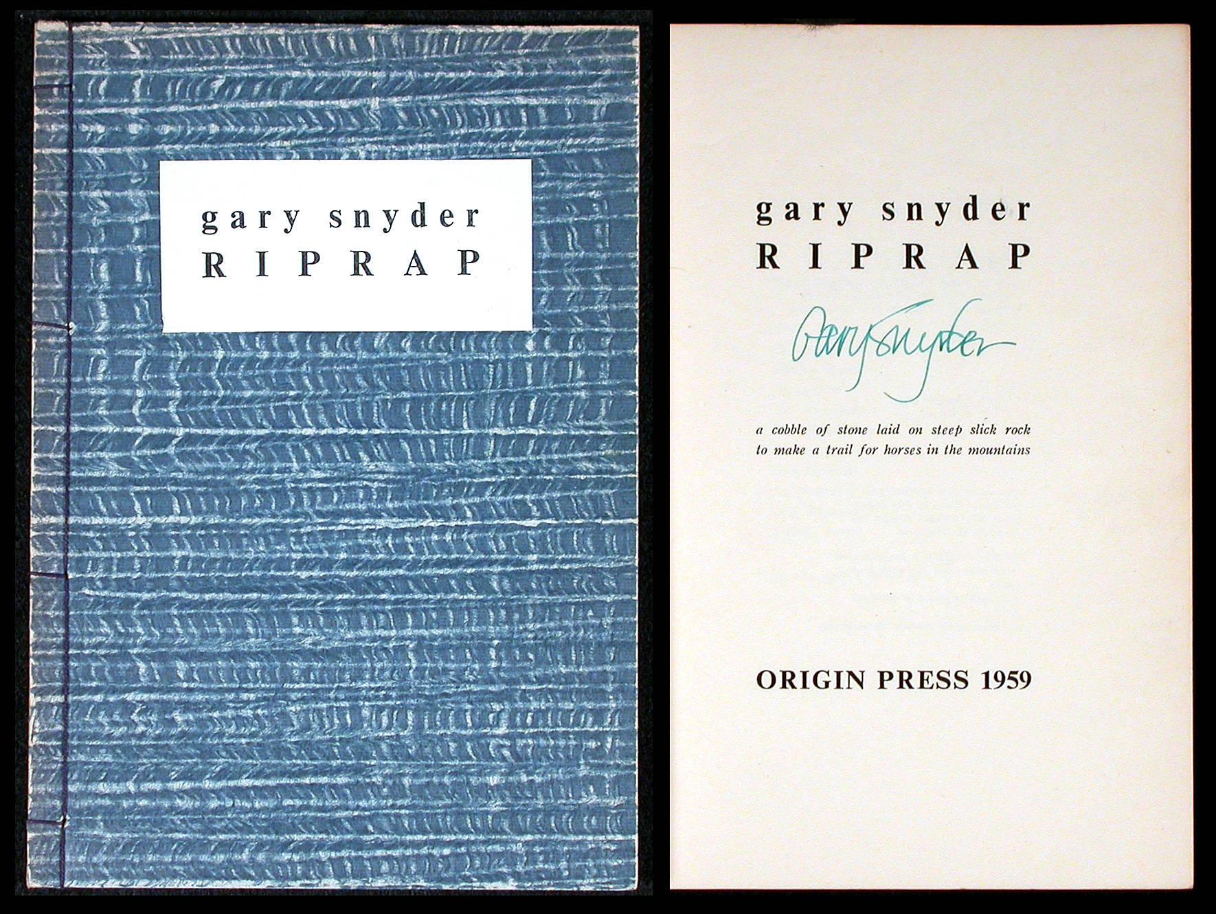 Gary Snyder: Research and Buy First Editions, Limited Editions, Signed ...