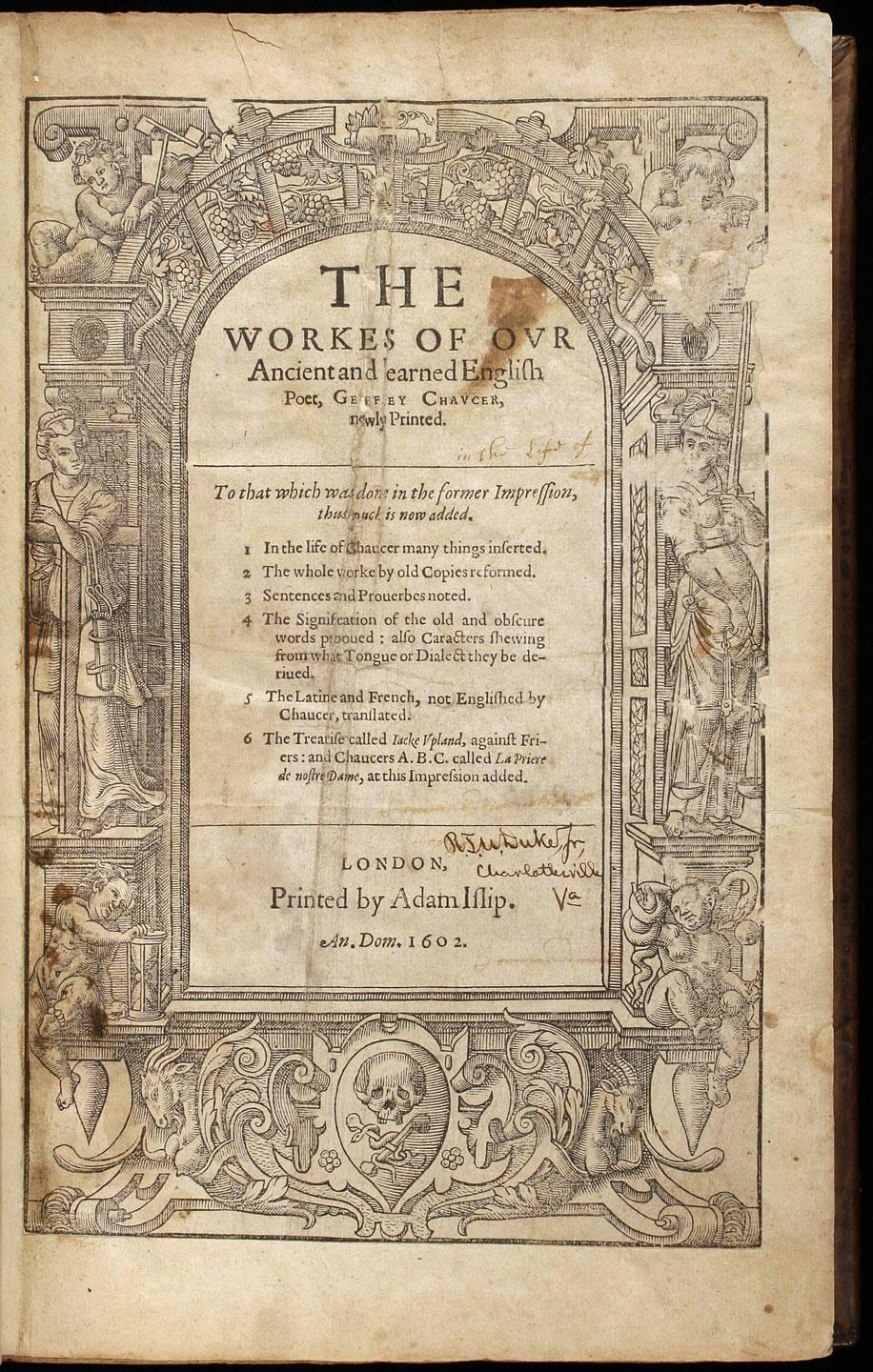 Geoffrey Chaucer: Research and Buy First Editions, Limited Editions ...