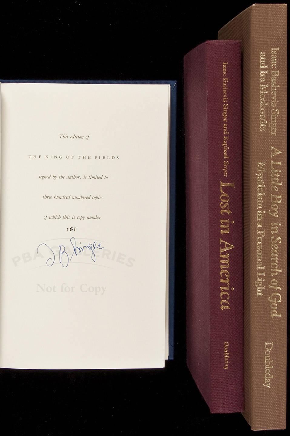 Isaac Bashevis Singer: Research and Buy First Editions, Limited ...