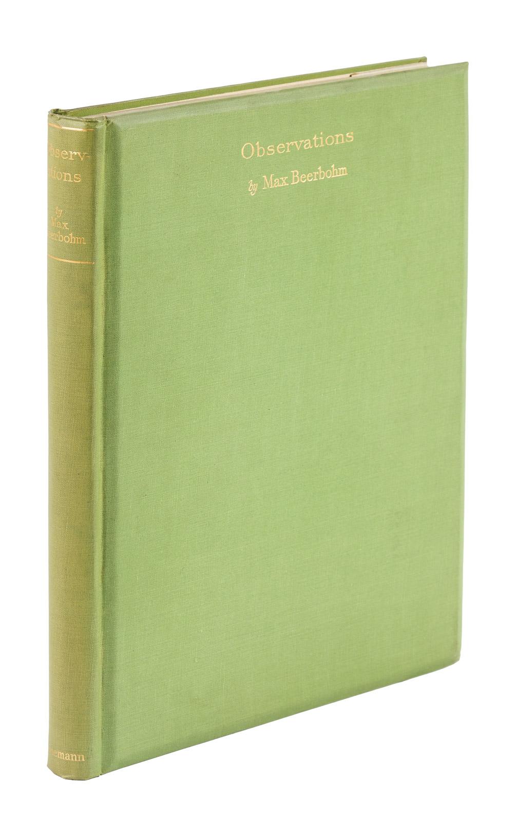 Max Beerbohm: Research and Buy First Editions, Limited Editions, Signed ...