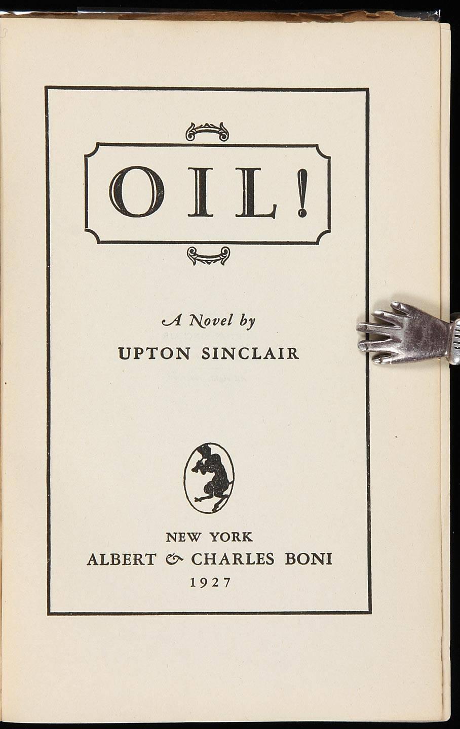 Upton Sinclair: Research and Buy First Editions, Limited Editions ...